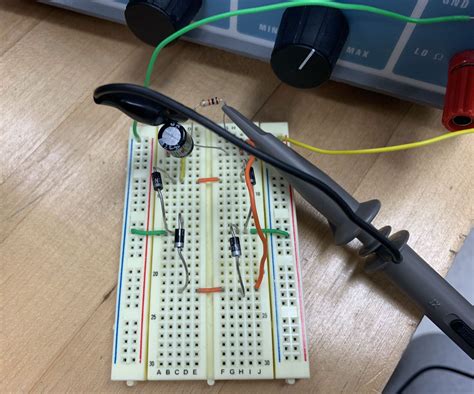 Full Wave Bridge Rectifier Breadboard