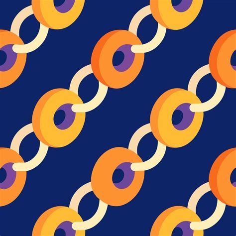 Chain Seamless Pattern Vector Art And Illustration Premium Ai
