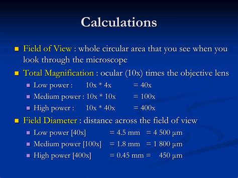Field Of Vision Microscope Calculation At Gerard Martin Blog