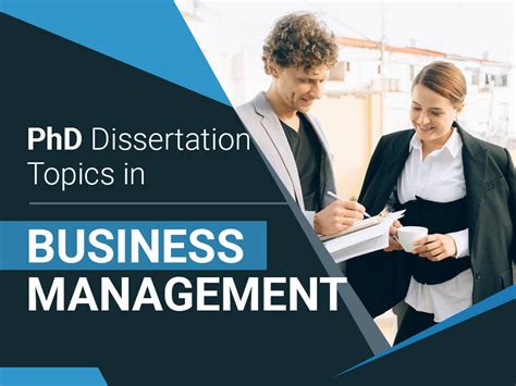 Get Free Business Management Dissertation Topics And Ideas