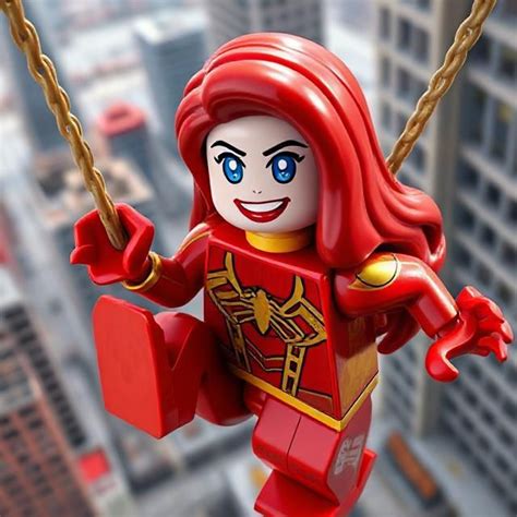 Lego Mary Jane The Iron Spider Girl By Meteorite36 On Deviantart