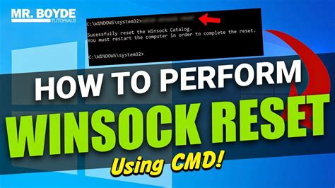 How To Perform A Winsock Reset On Windows 10 Youtube
