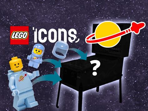 Lego Pinball Machine 11374 With New Classic Space Figures
