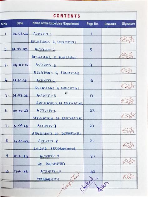 Maths Record Pdf