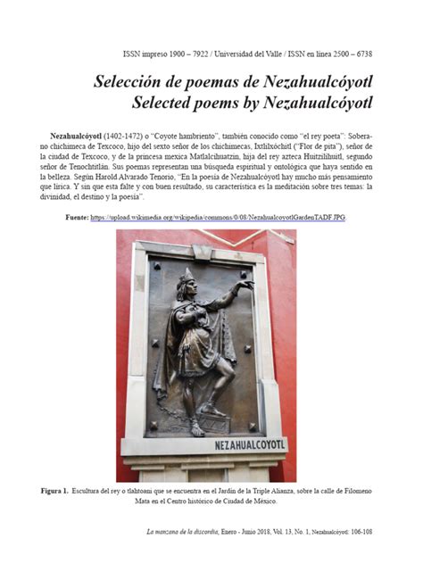 Poemas De Nezahualcóyotl Pdf Azteca