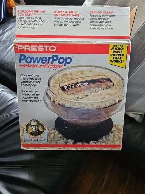 Presto Powerpop Popper Presto Powerpop Microwave Popcorn Popper