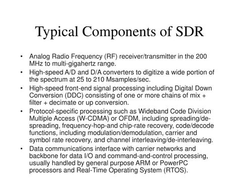 Ppt Software Defined Radio Powerpoint Presentation Free Download