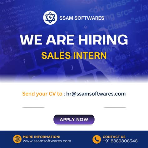 ssam softwares on linkedin job title sales intern experience fresher