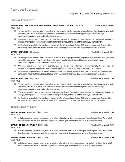 Curricula Vitae Cv Templates For Microsoft Word