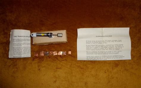 Vintage Transcriptor Stylus Scales For Measuring Pressure Of A Pick Up