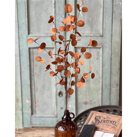 Cwi Penny Leaf Rust Spray 34 Primitive Star Quilt Shop