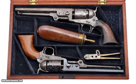 Double Cased Set Of The Colt 1851 Navy Revolvers Ac1195 For Sale