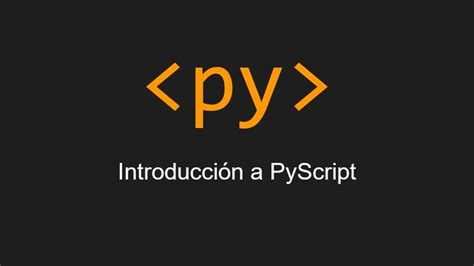 Pyscript Es Un Framework Que Código Electrónica