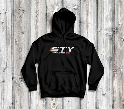 Sty Red Logo Hoodie Sty Athletic Co