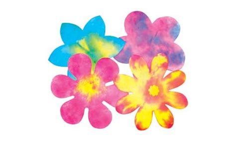 Colour Diffusing Paper Flowers Classroom Craft Activity Avron