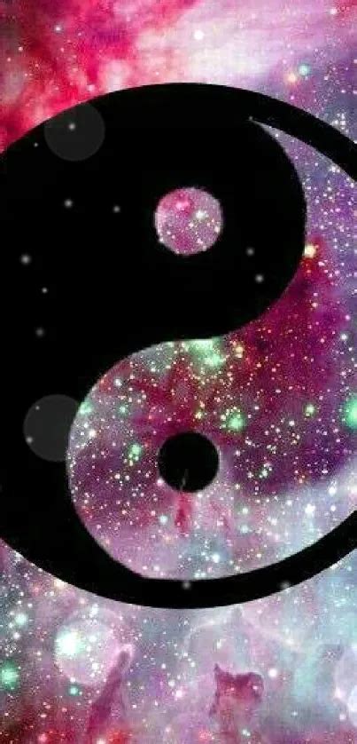 Yin Yang Cosmic Galaxy Art Free Download