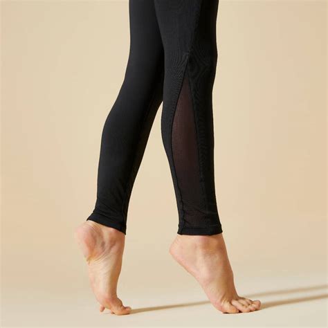 Girls Gym Leggings 500 Black