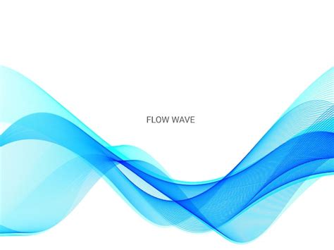 Premium Vector Abstract Stylish Decorative Blue Curve Pattern Wave