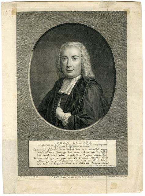 Antique Print Johan Lulofs Mathematician Astrologer Portrait Houbraken 1749 · Pictura Antique Prints