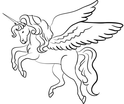 Unicorn With Wings 10 Free Printable Coloring Pages