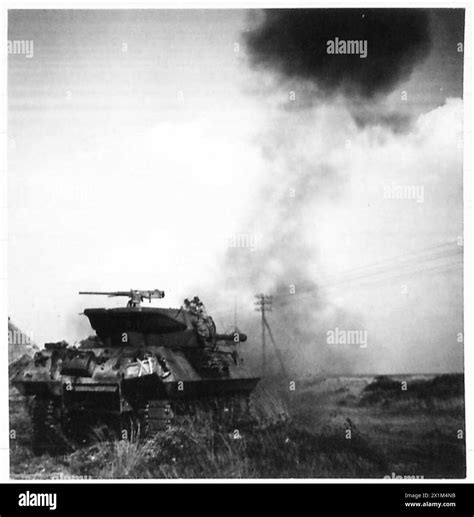 17 Pdr S P Guns Fire On German Frontier Pictures Show The 17 Pdr S P Gun Firing On To
