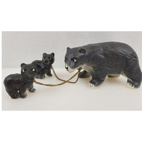 Black Bear Chained Etsy