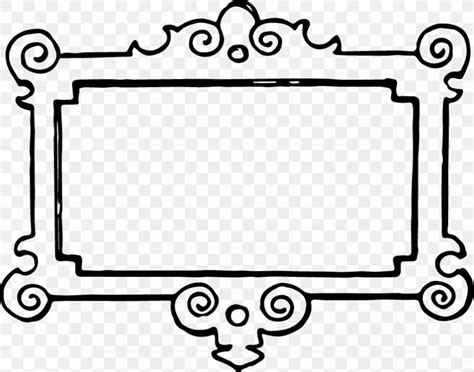 Borders And Frames Picture Frame Black And White Clip Art Png