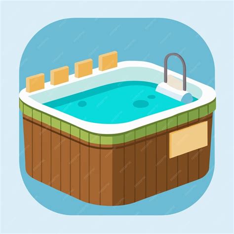 Hot Jacuzzi Tub Clipart Vector Art And Illustration Premium Ai