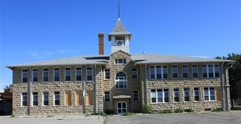 Roundup Central School Historic Montana