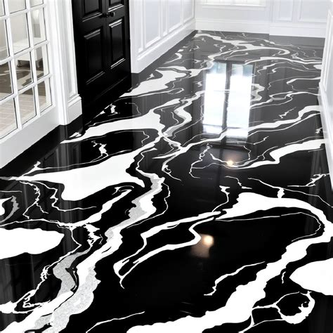 Epoxy Floor Black And Grey