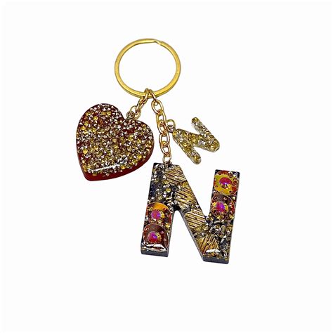 N Keychain Resin Customise Keychain Br Crafts