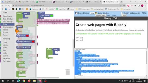 Blockly Html Youtube