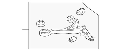51360 Sdb A10 Lower Control Arm 2006 2007 Honda Accord Honda Parts
