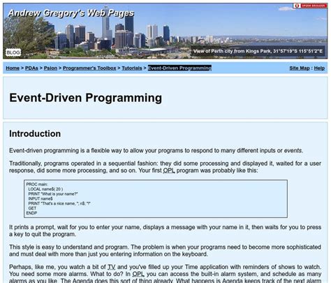 Gregory Event Driven Programming Article For 9th 10th Grade Lesson