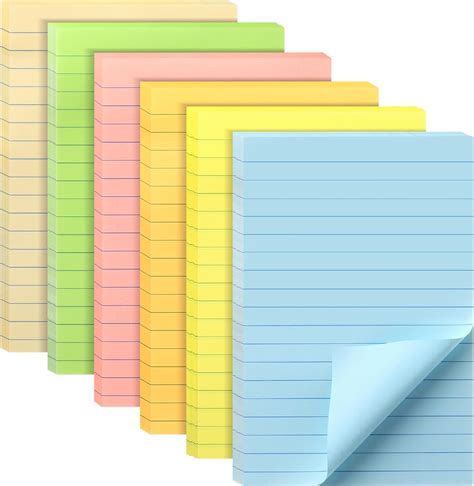 320 Sheets Lined Sticky Notes 4x6 Sticky Notes With Lines