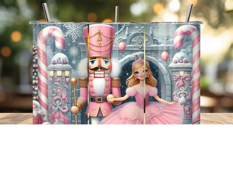 Nutcracker Ballerina Ballet Tumbler Wrap Graphic By Moon Studio