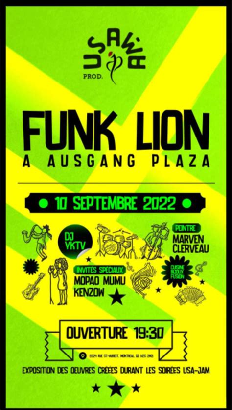 Marven Clerveau Et Funk Lion Ce Samedi Au Ausgang Plaza Visions Hip