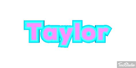 Taylor Name Animated  Logo Designs