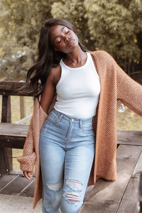 Ilyssa Cardigan Brown Cable Knit Sweater Womens Dress With