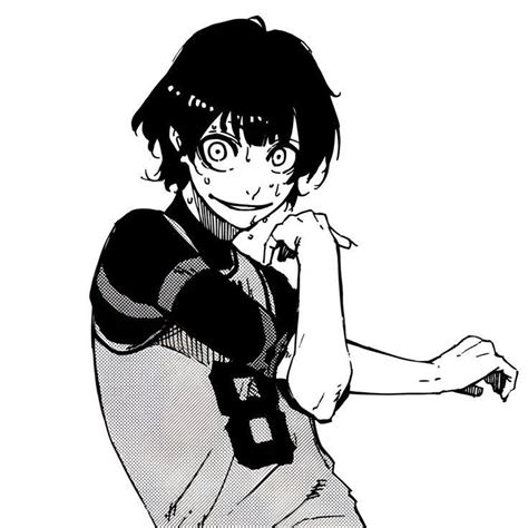 𝘉𝘢𝘤𝘩𝘪𝘳𝘢 𝘔𝘦𝘨𝘶𝘳𝘶 𝘉𝘭𝘶𝘦 𝘭𝘰𝘤𝘬 ♡ Mangá Icons Black And White Anime Art Dark