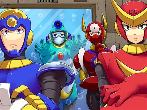 Quick Man Metal Man Flash Man And Bubble Man Mega Man And 2 More