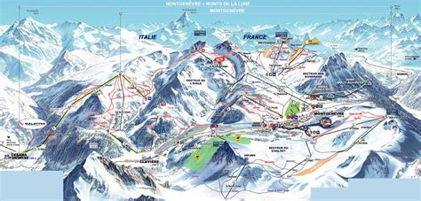 Map French Alps