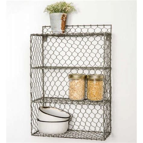 Chicken Wire Wall Cubbies
