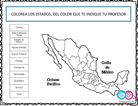 Actividad Estados De La Republica Mexicana B1 Artofit