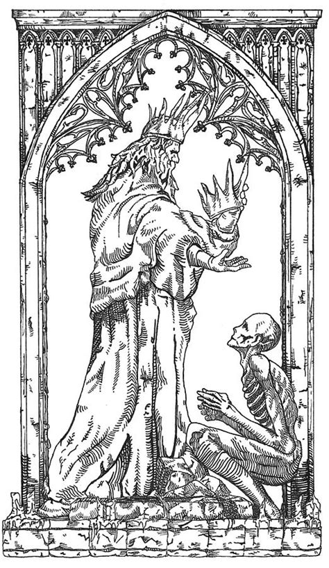 Gwyn Lord Of Cinder Drawing By Samuel Risler Fine Art America