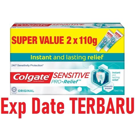 Malaysia Twin Pack X 110gr Colgate Sensitive Pro Relief Toothpaste