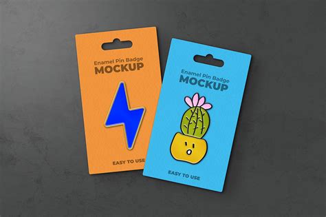 Enamel Pin Mockup Creator Behance