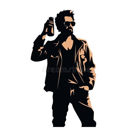 Bruce Lee Silhouette Vector