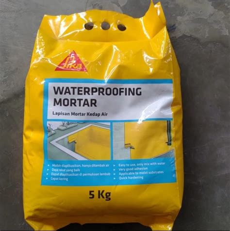 Sika Waterproofing Mortal Semen Pelapis Anti Bocor 5 Kg Lazada Indonesia