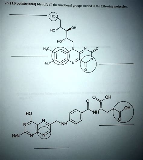Solved 26 10 Points Total Identify All The Functional Groups